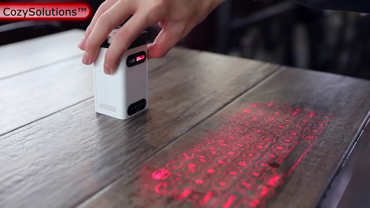 CozySolutions™ Projection Keyboard - YouTube