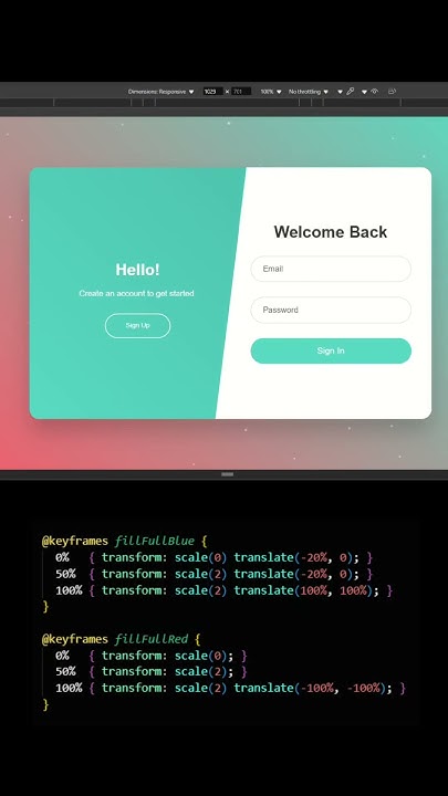 Simple Login and Register Page 👨‍💻 #logo #htmlcss #html #javascript # ...