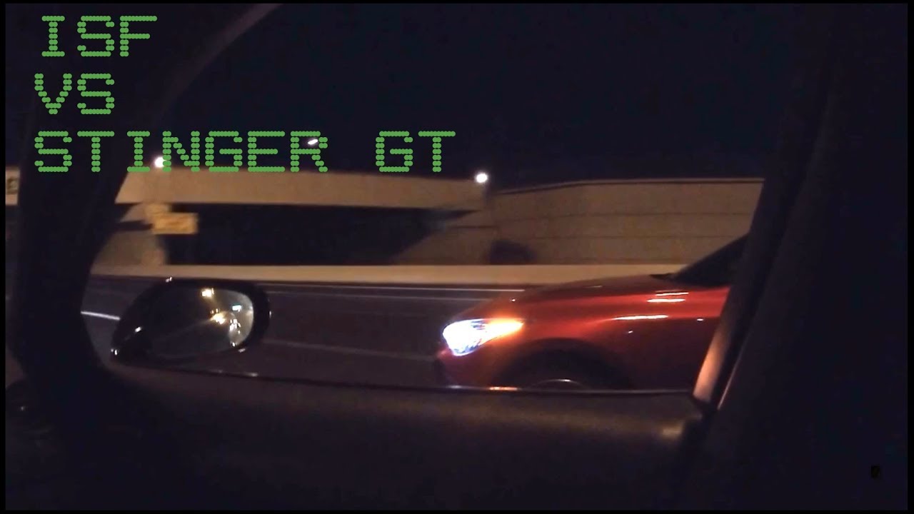 LEXUS ISF V8 VS KIA STINGER GT | ROLL RACING - YouTube