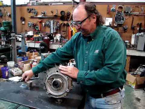 Harley left hand engine case repair - YouTube