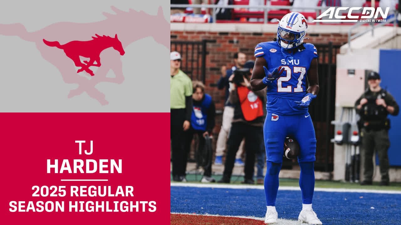 TJ Harden 2025 Regular Season Highlights | SMU Running Back - YouTube