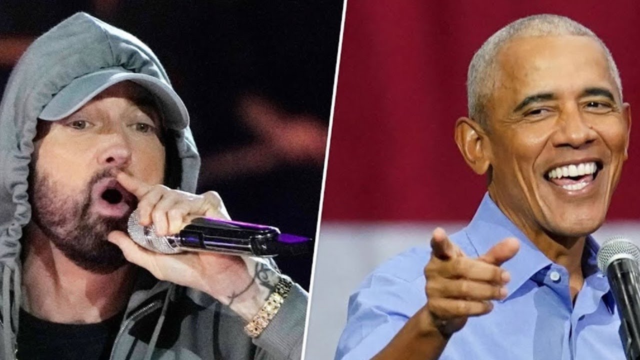 Live: Eminem expected to introduce Barack Obama at Kamala Harris rally ...