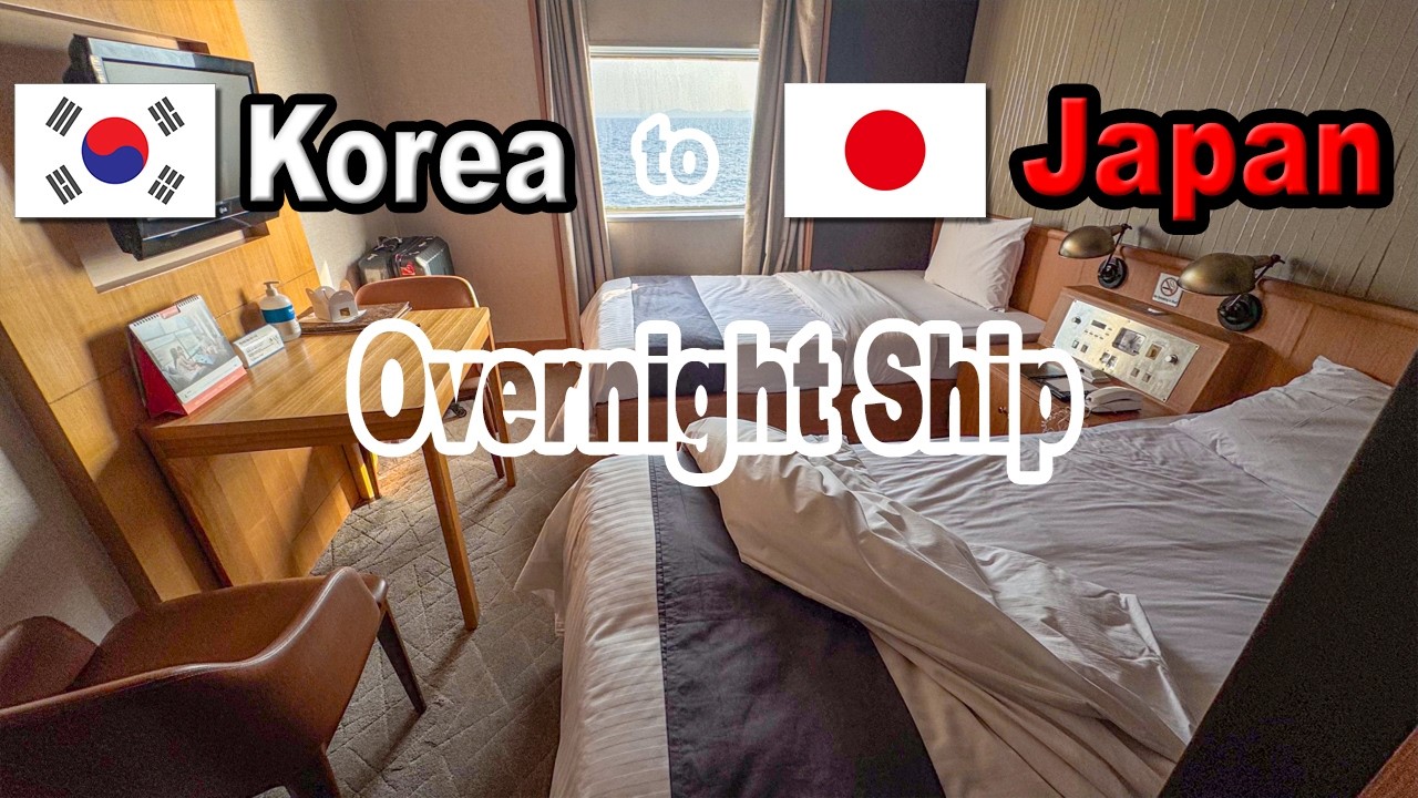 Riding an International Overnight Ferry in a Private Cabin 🛳️ 😴 Korea ...