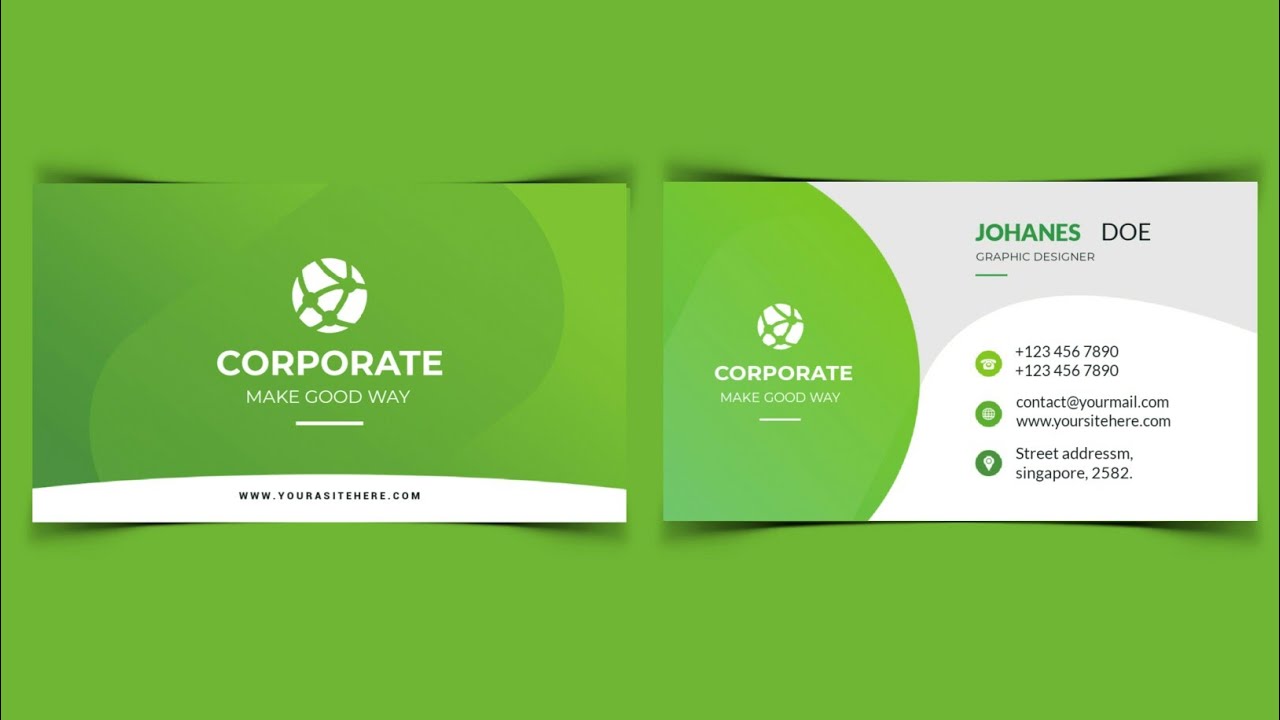 Make Visiting Card On Mobile ||Business Card Design On Android ...