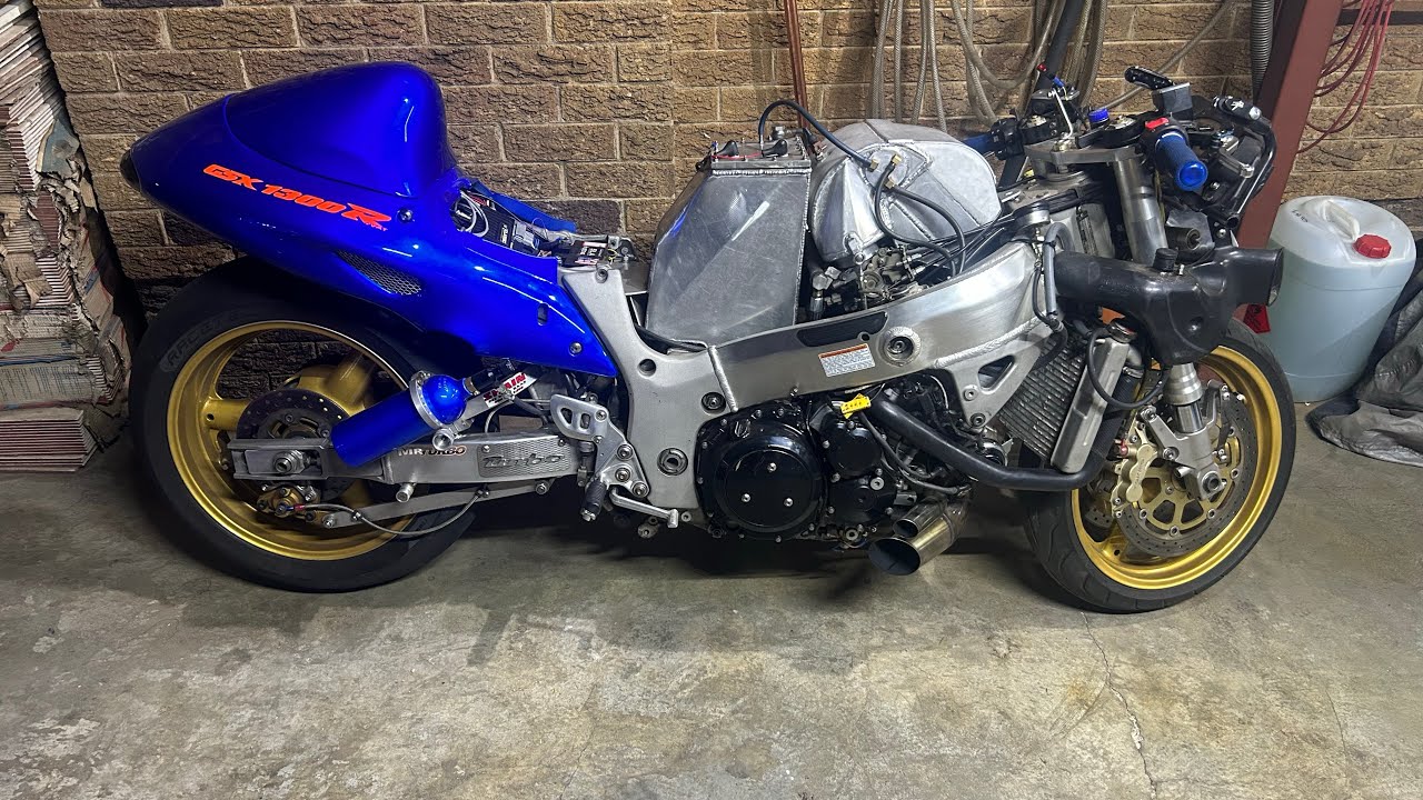 Blue turbo busa auto shift - YouTube