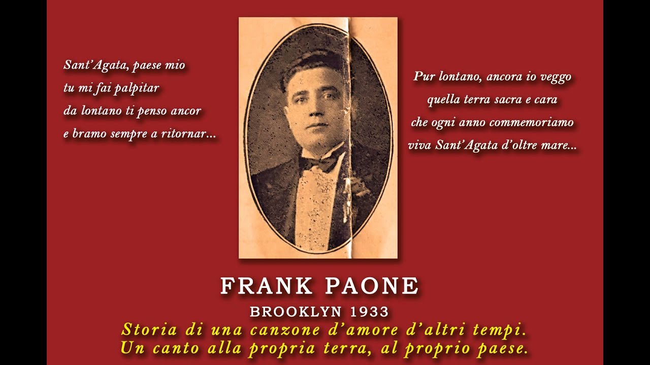 FRANK PAONE E L'INNO A S.AGATA - YouTube