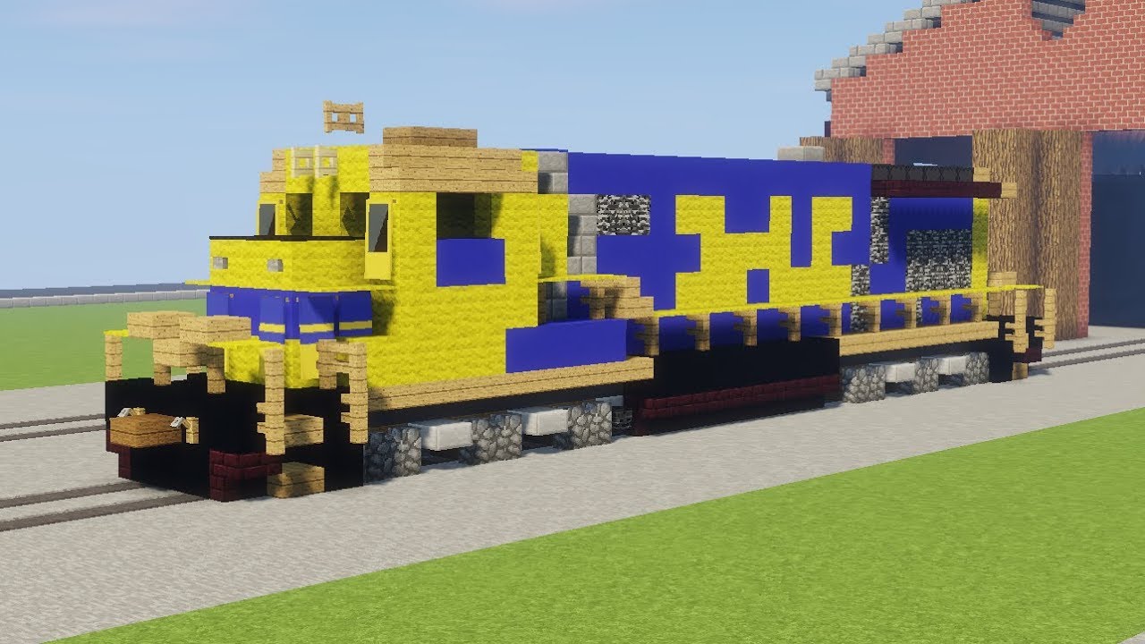 Minecraft Santa Fe (ATSF) C30-7 Tutorial! - YouTube