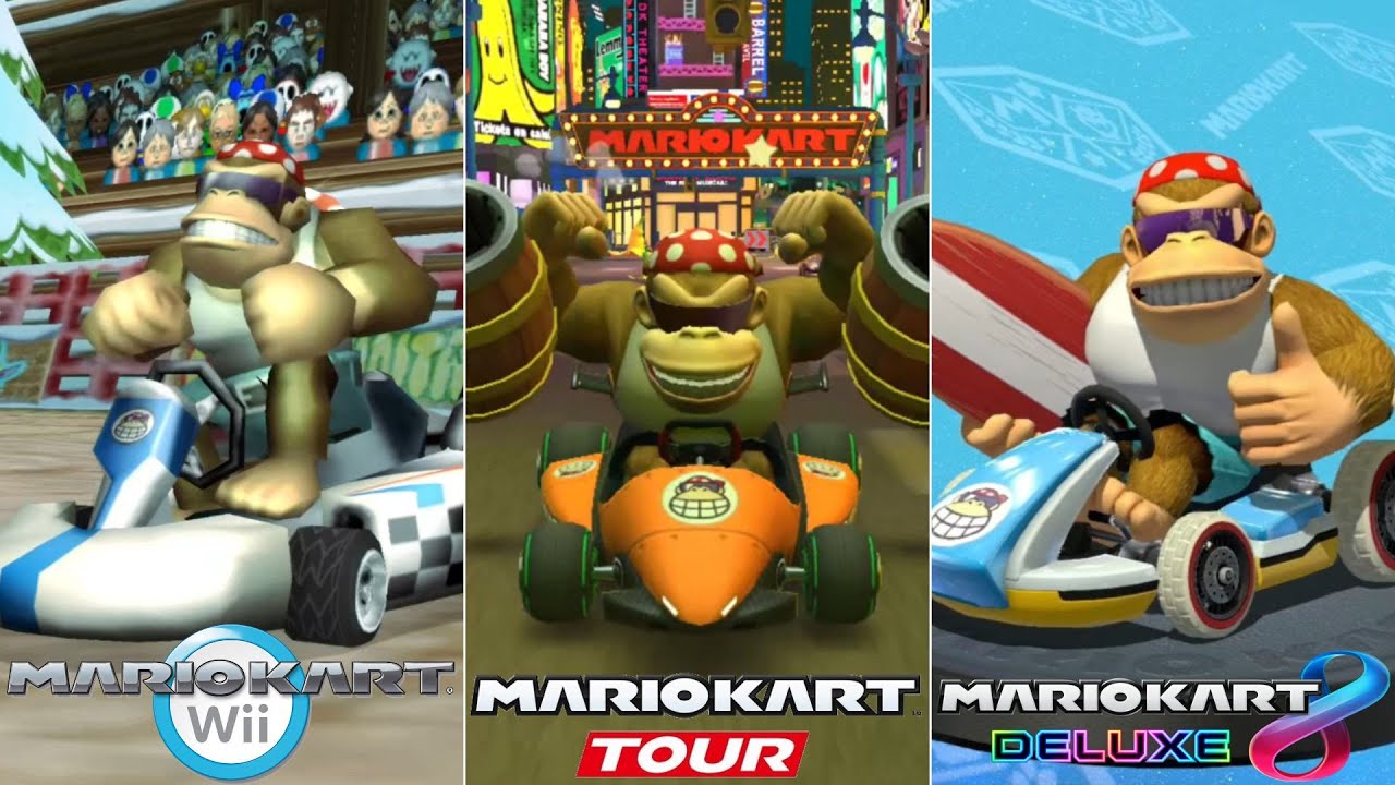 Evolution Of Funky Kong In Mario Kart Games [2008-2023] - YouTube