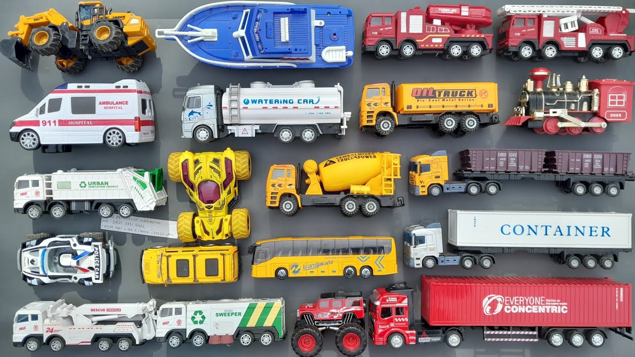 bus Transjakarta, kontainer,mobil offroad,road sweeper,truk derek ...