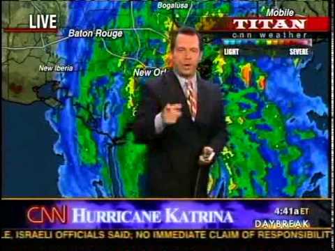 Hurricane Katrina Coverage: Landfall 4:30am (8/29/2005) - CNN - YouTube