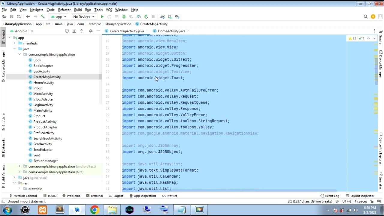 Android Studio PHP-Send Message to user-Part 12-2023 - YouTube
