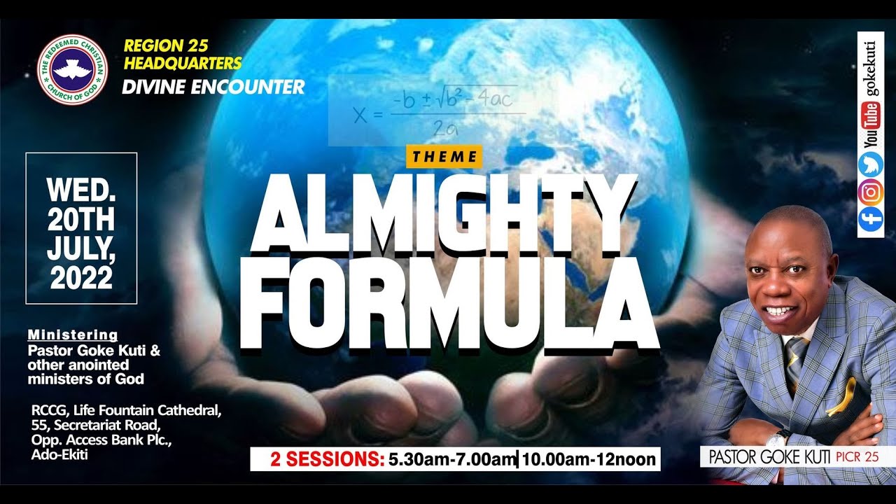 DIVINE ENCOUNTER- Almighty Formula || 20-07-2022 - YouTube