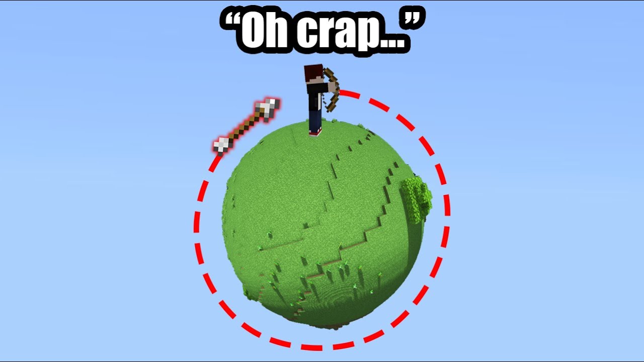 If Minecraft's world was round... - YouTube