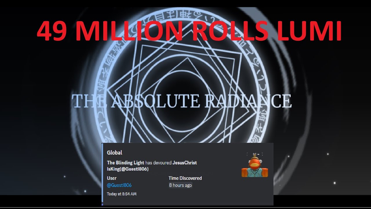 I GOT MY FIRST LUMINOSITY AT 49,818,288 ROLLS! - YouTube