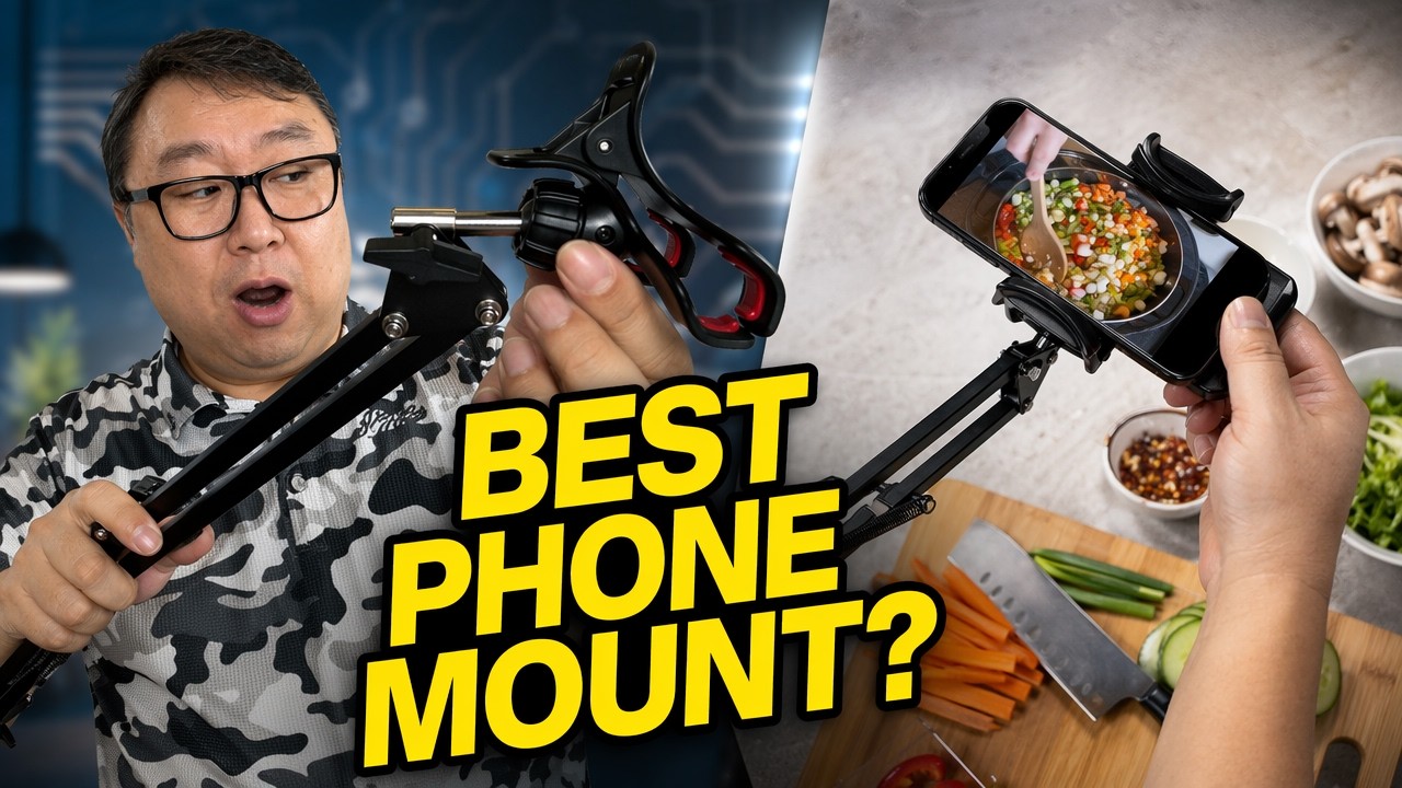 Articulating Phone Mount Table Arm Review - YouTube