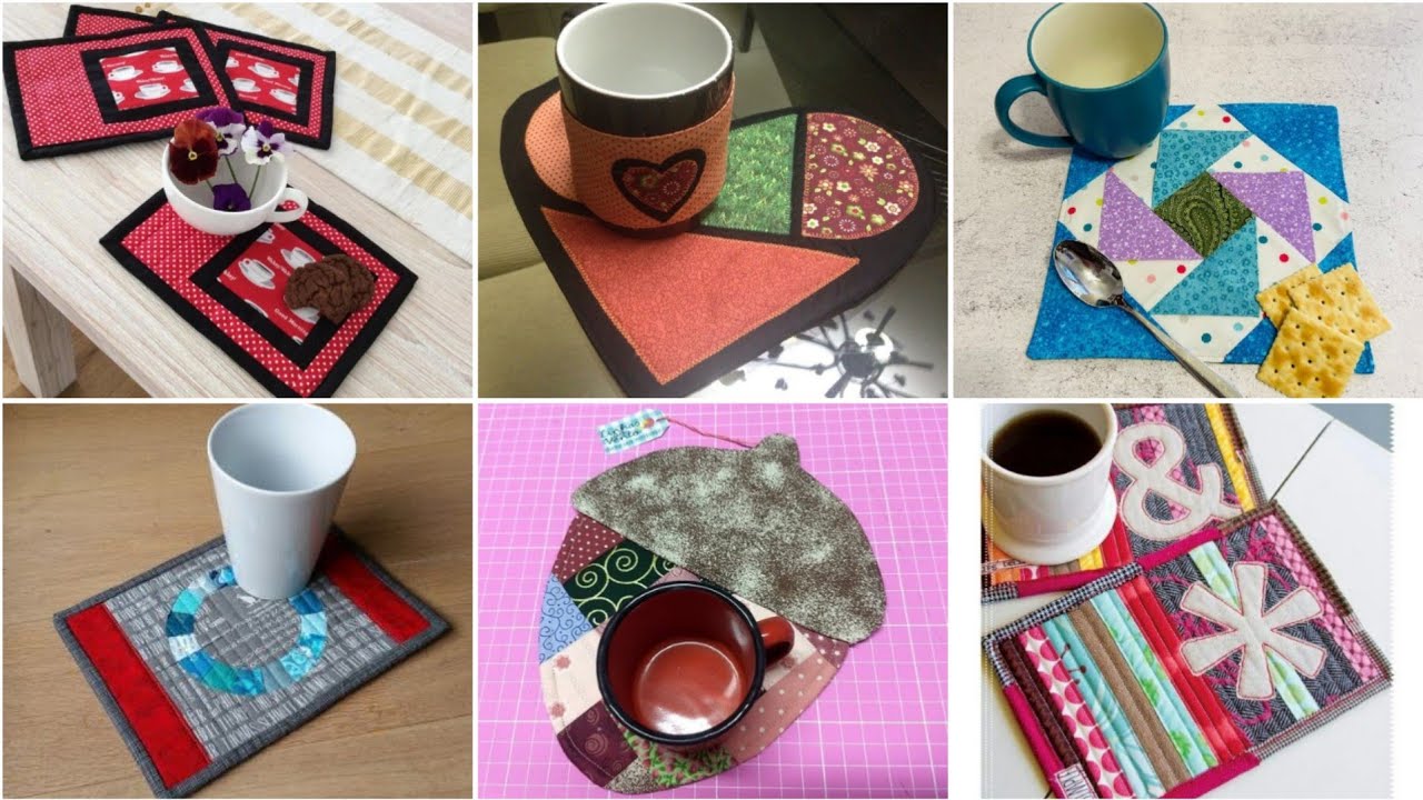 💞New Latest DIY quilted mug rug by pop up fashion 🌺 - YouTube