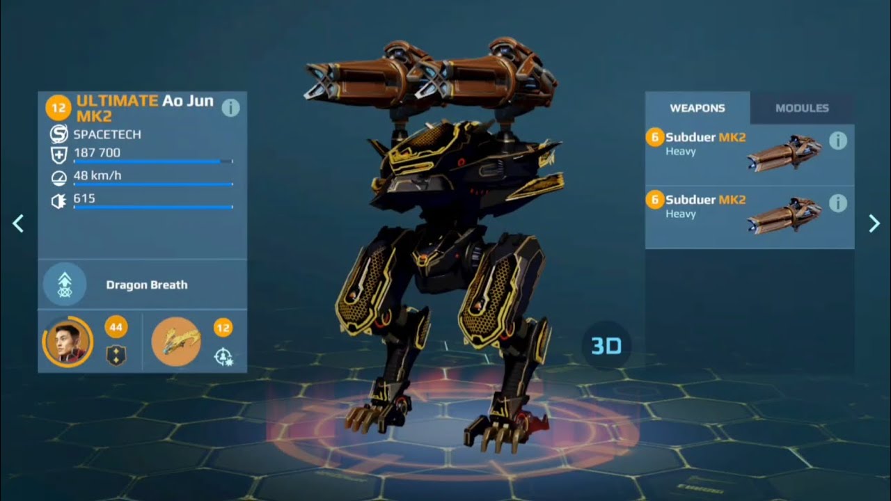 IS THIS THE ANSWER? TESTING SUBDUERS ON MY ULTIMATE AO JUN! (War Robots ...