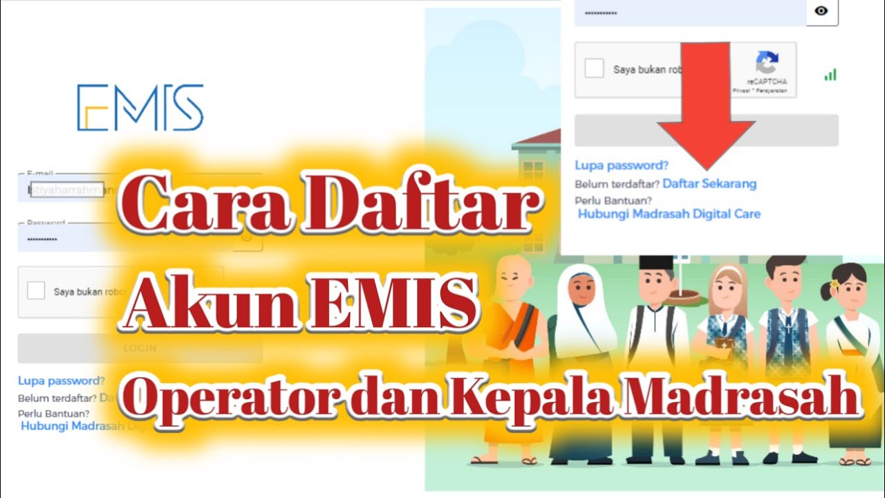 Cara Daftar Akun Emis Untuk Operator dan Kepala Lembaga Madrasah - YouTube