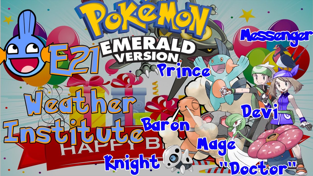 Pokemon Emerald| E21 Weather Institute - YouTube