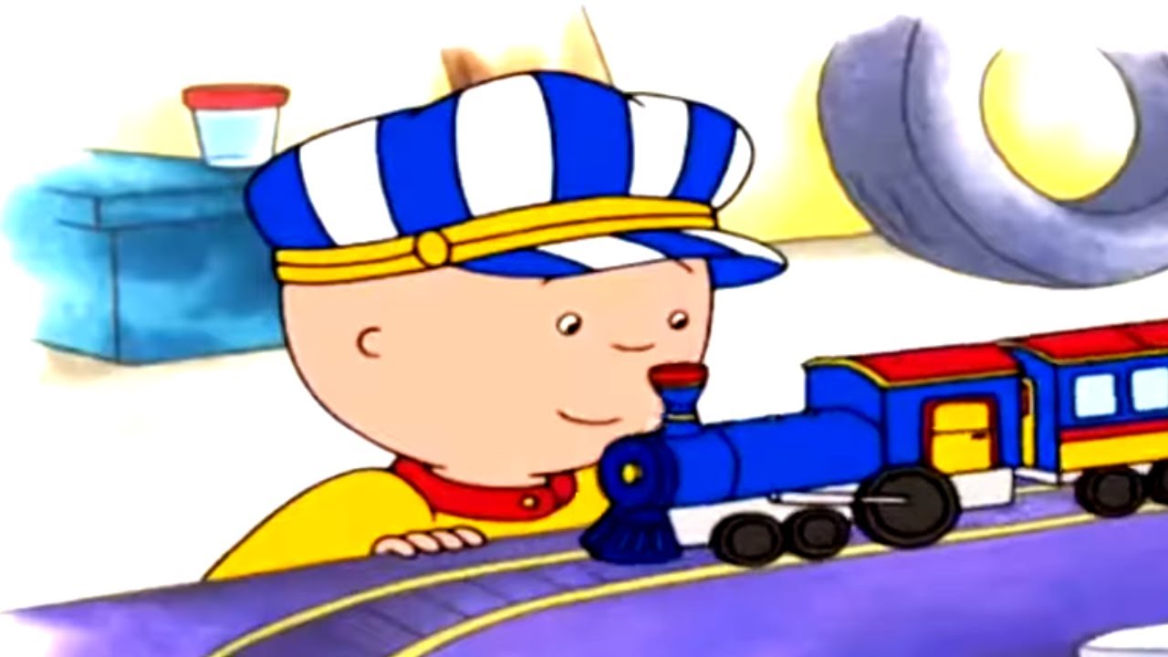 Caillou et le petit train | Caillou en Français - YouTube
