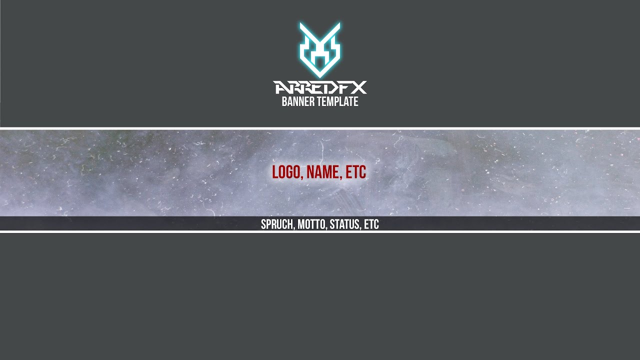 Youtube Banner Template | Photoshop | ArReDFX - Simon - YouTube