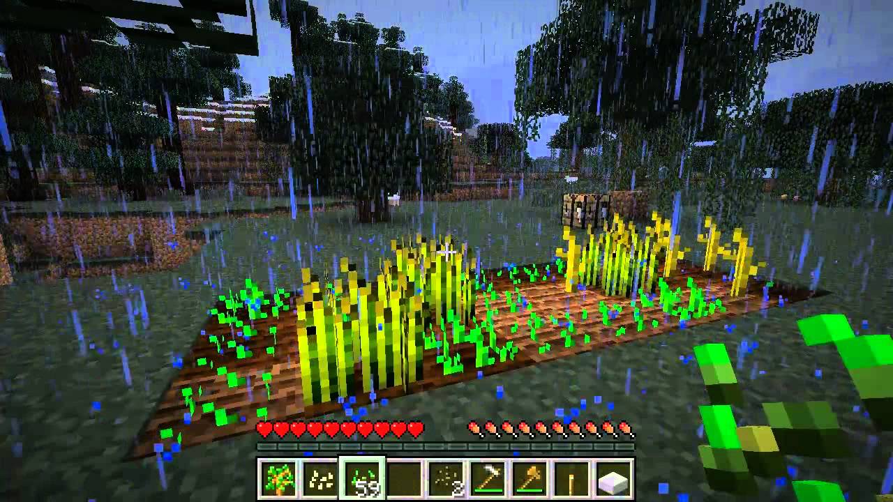 Minecraft 1.0 Prerelease Test (Red apples drop from trees!) - YouTube