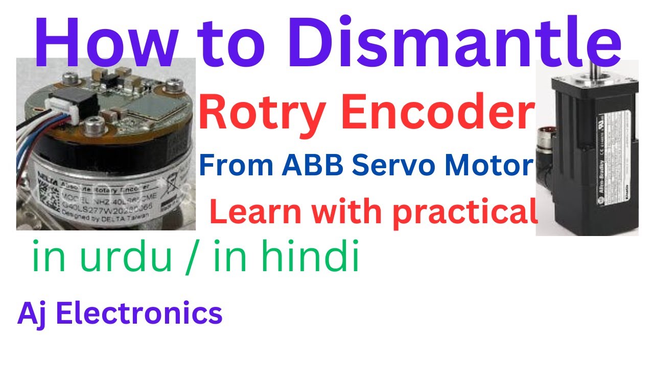 How to Dismantle Rotry Encoder From ABB Servo Motor - YouTube