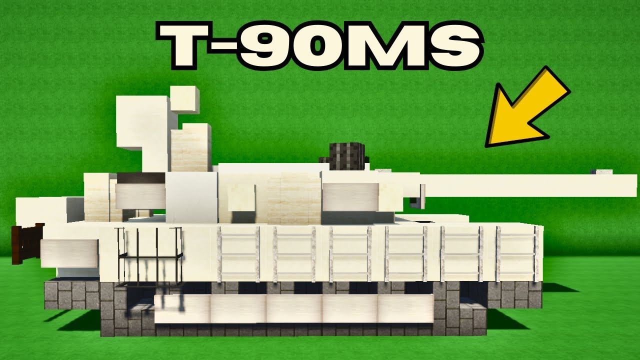 T-90MS TANK | MineCraft Tutorial - YouTube