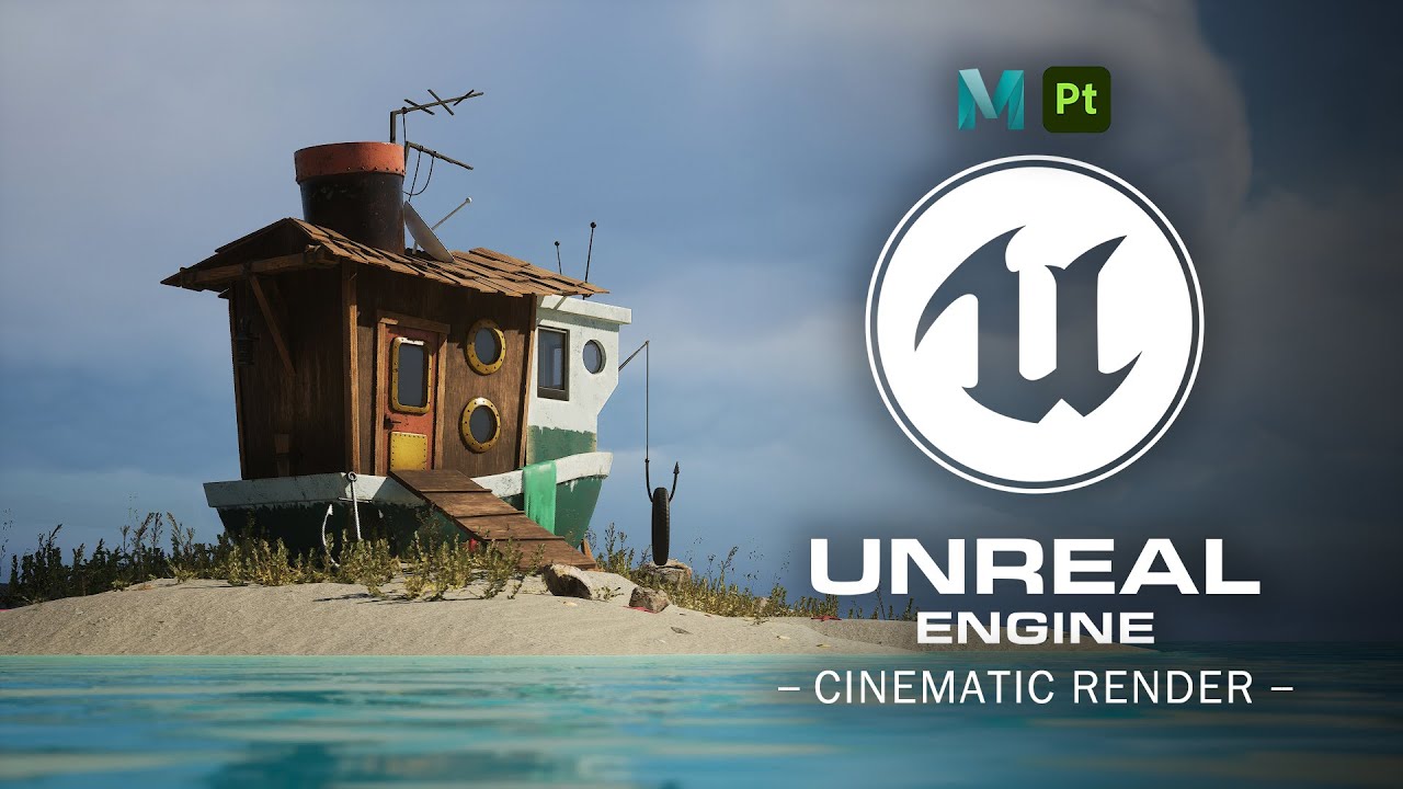Boat House | 3D Model | Unreal Engine Cinematic Render - YouTube