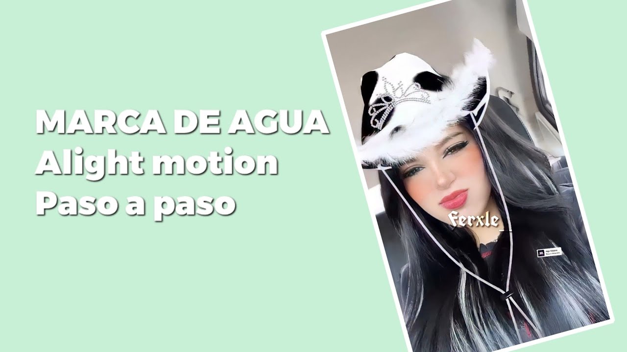 Tutorial marca de agua/Alight motion 💕💐 - YouTube