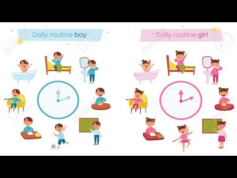 Daily Routine for kids and toddler's l god habits daily routine song ...