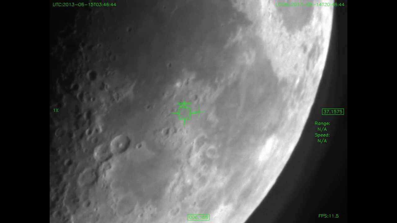 The Moon through a 4 inch telescope - YouTube