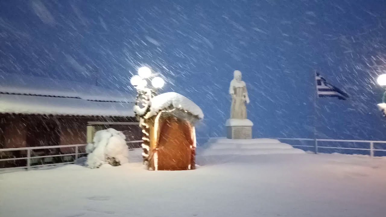 29--30 /12/2019 "Ζηνοβια" χρονικο του χιονια στο Λεονταρι Βοιωτιας ...