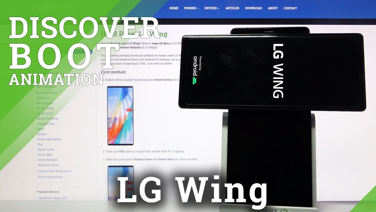 Boot Animation in LG Wing – Welcoming Animation Look - YouTube