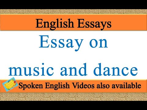 Write an essay on music and dance in english | Essay writing on music ...