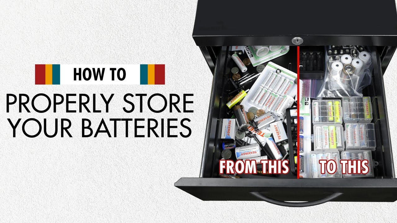 How to properly store your batteries - YouTube