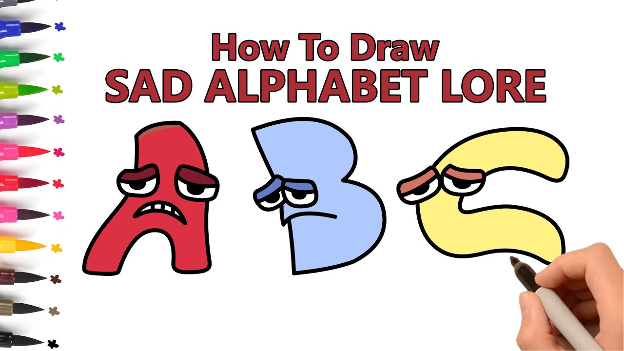 How To Draw Alphabet Lore A to Z Step by Step | Drawing Alphabet Lore ...