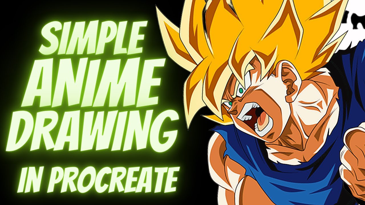 SIMPLE ANIME DRAWING! IN PROCREATE (#Shorts) - YouTube