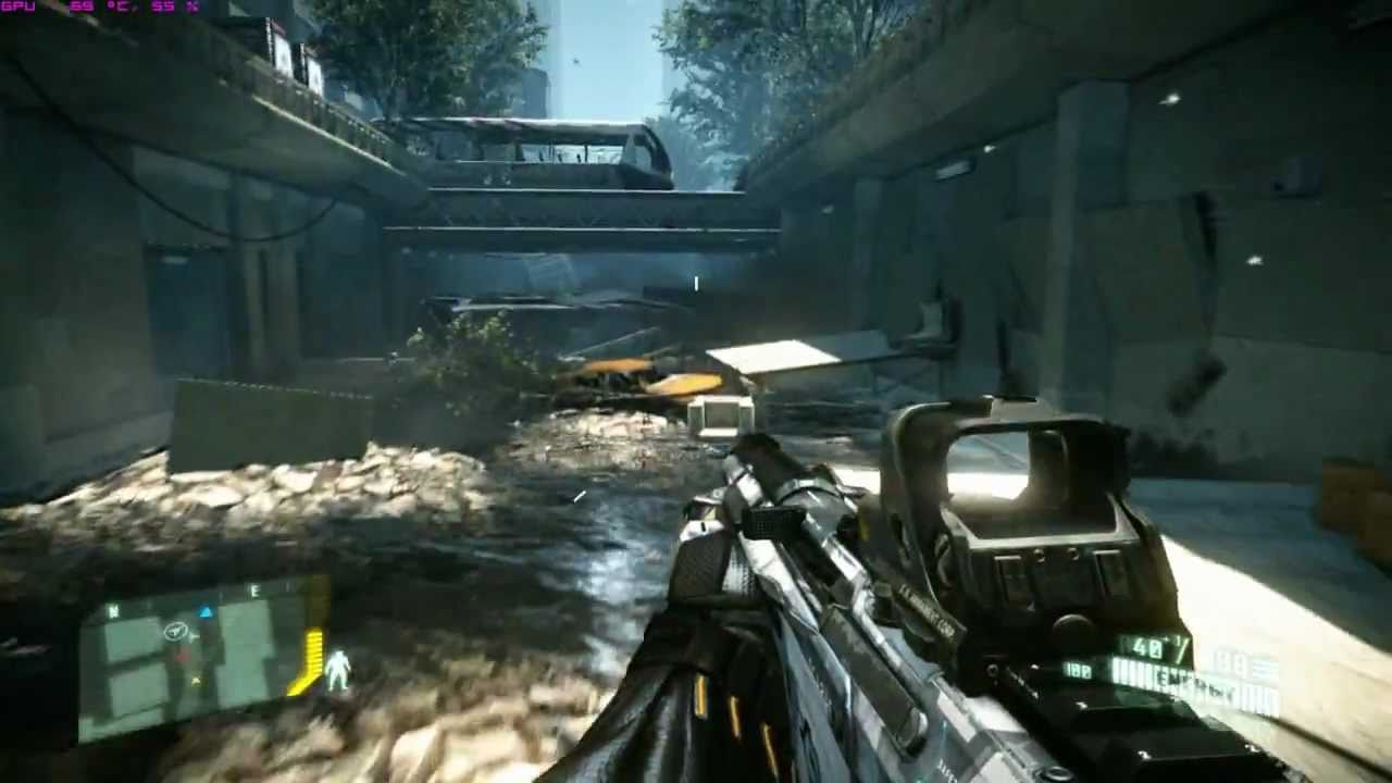 Crysis 2 DX11 + High Res Textures + 1.9 Water Tessellation on GTX 570 ...