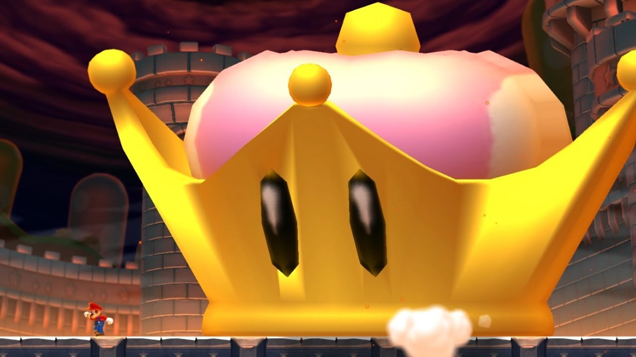 New Super Mario Bros U Deluxe - Super Crown Final Boss & Ending - YouTube