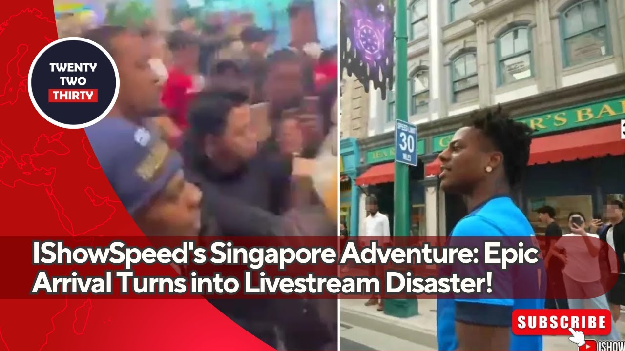 IShowSpeed's Singapore Adventure: Epic Arrival Turns into Livestream ...