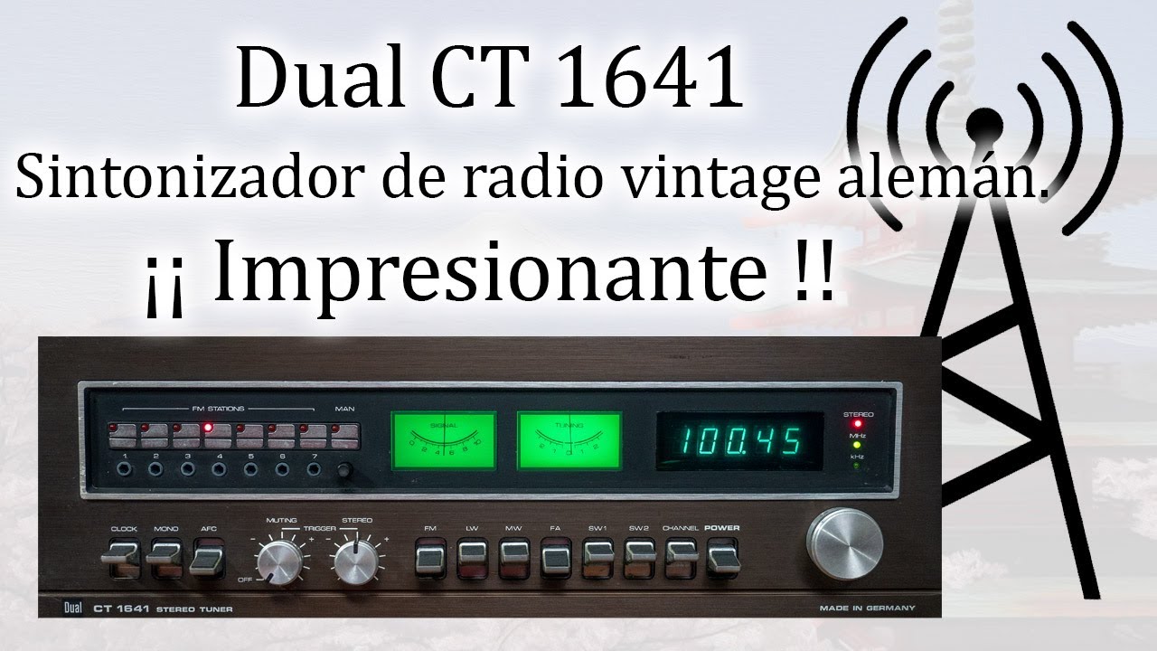 Impresionante receptor de radio vintage Dual CT 1641, con lo mejor de ...