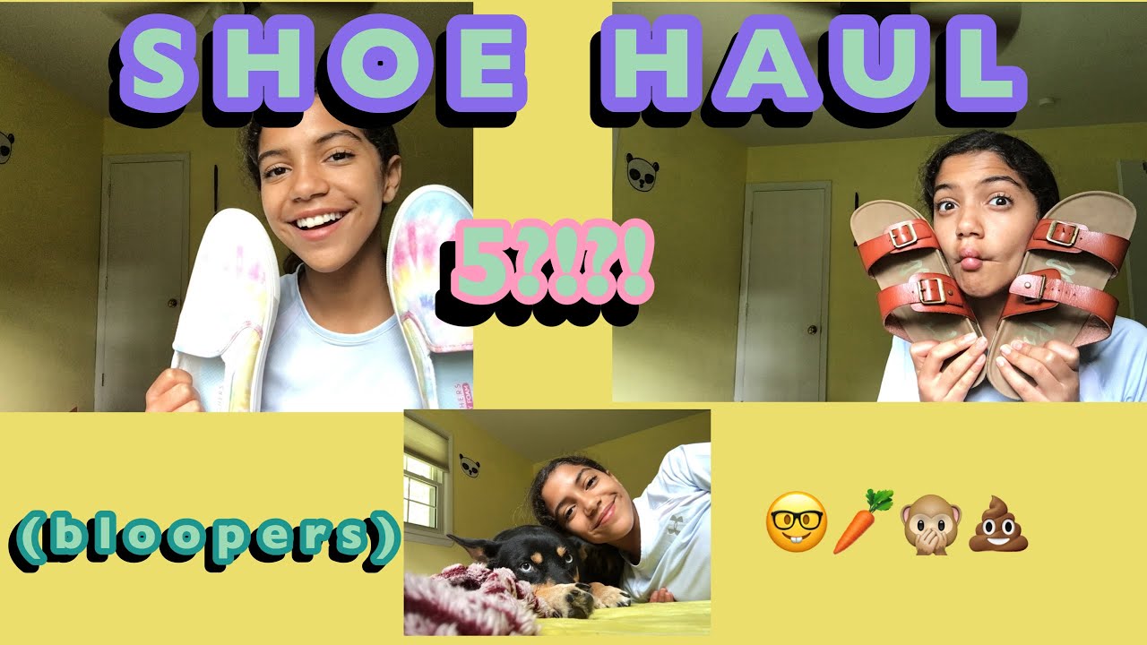 shoe haul! (try-on) - YouTube