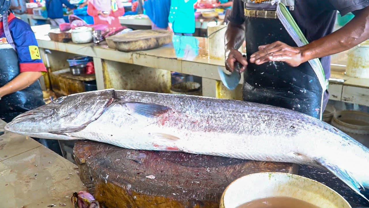 INCREDIBLE GIANT FISH CUTTING BY EXPERT FISH CUTTER || PERFECT FISH ...