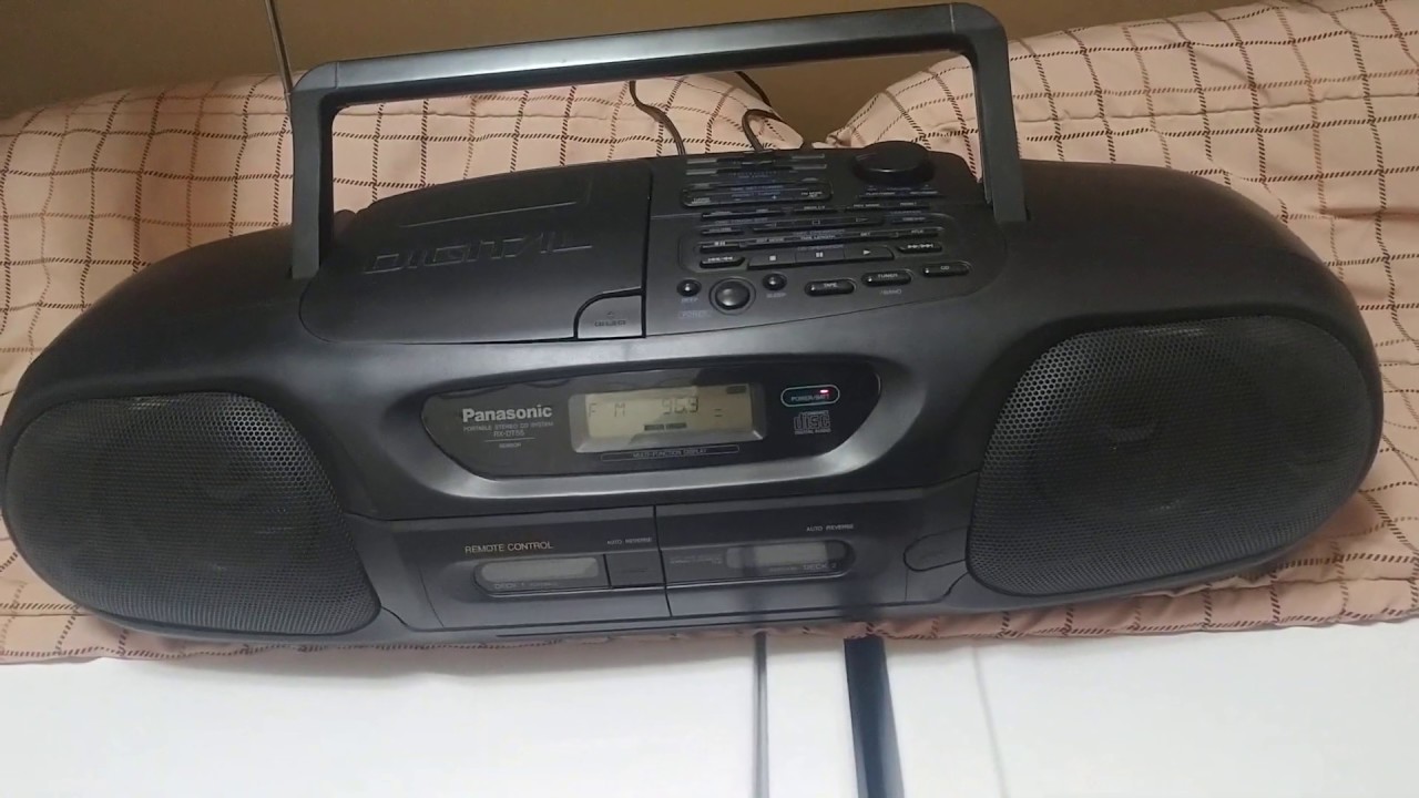 Panasonic 1992 RX-DT55 With Remote - YouTube