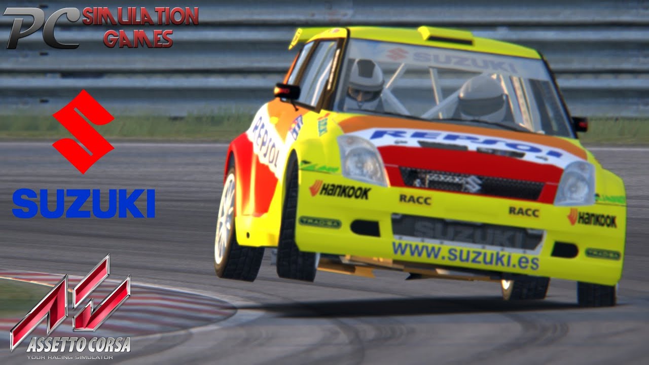 Suzuki Swift S1600 Assetto Corsa Mod Magione Circuit - YouTube