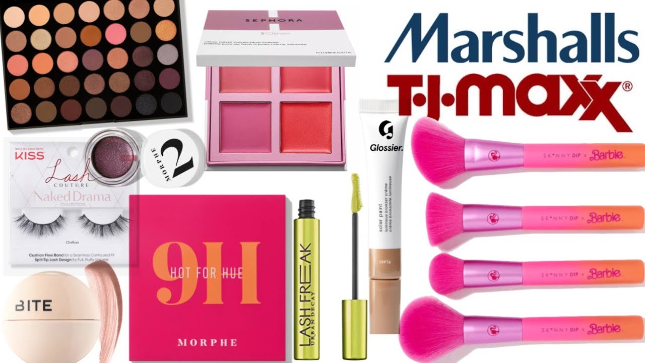 AMAZING DEALS! TJ MAXX AND MARSHALLS SHOP WITH ME | MORPHE, GLOSSIER ...