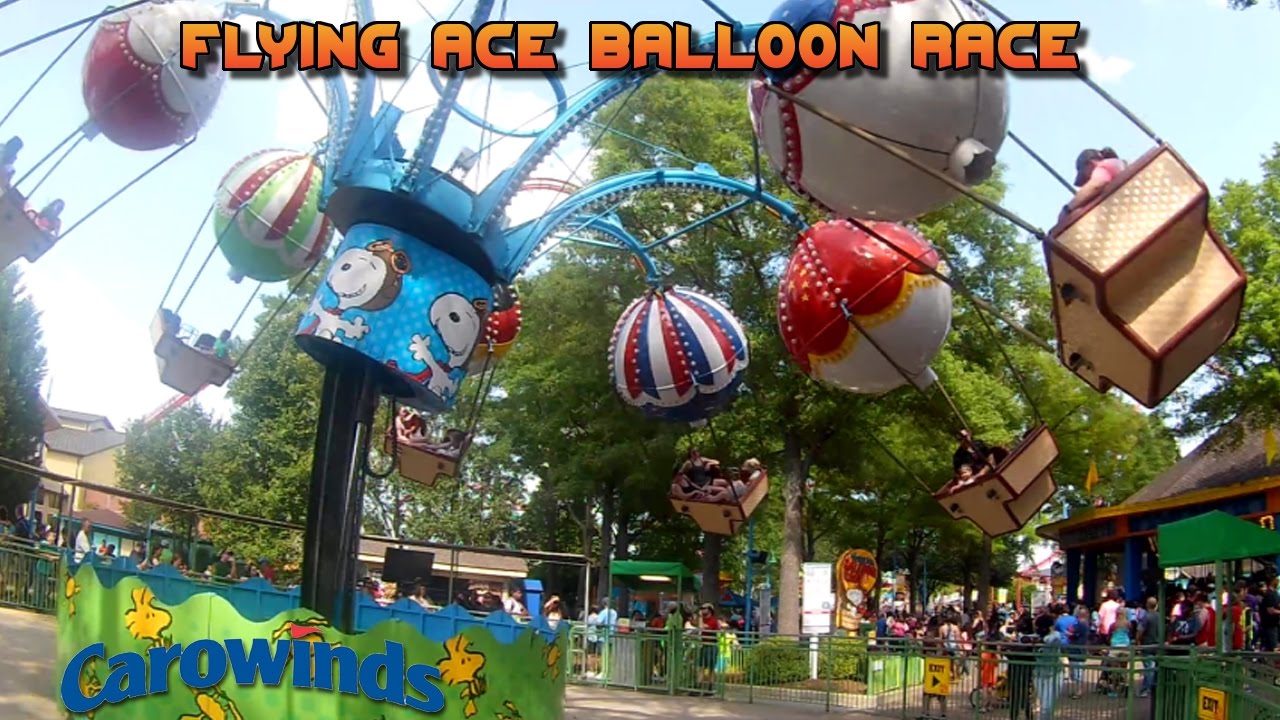 Flying Ace Balloon Race at Carowinds 2017 - YouTube