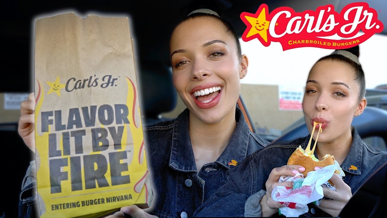 Trying Carl's Jr BFC "Big Fried Cheese" BURGER! - YouTube