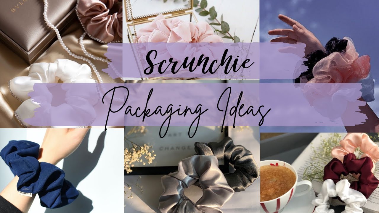 SCRUNCHIE PACKAGING 💡 IDEAS!! |Small business packaging #scrunchie # ...